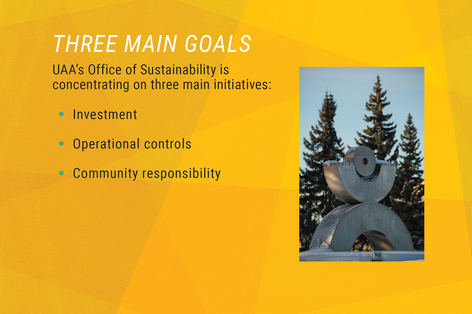 Sustainability at UAA, now and into the future | News | University of ...