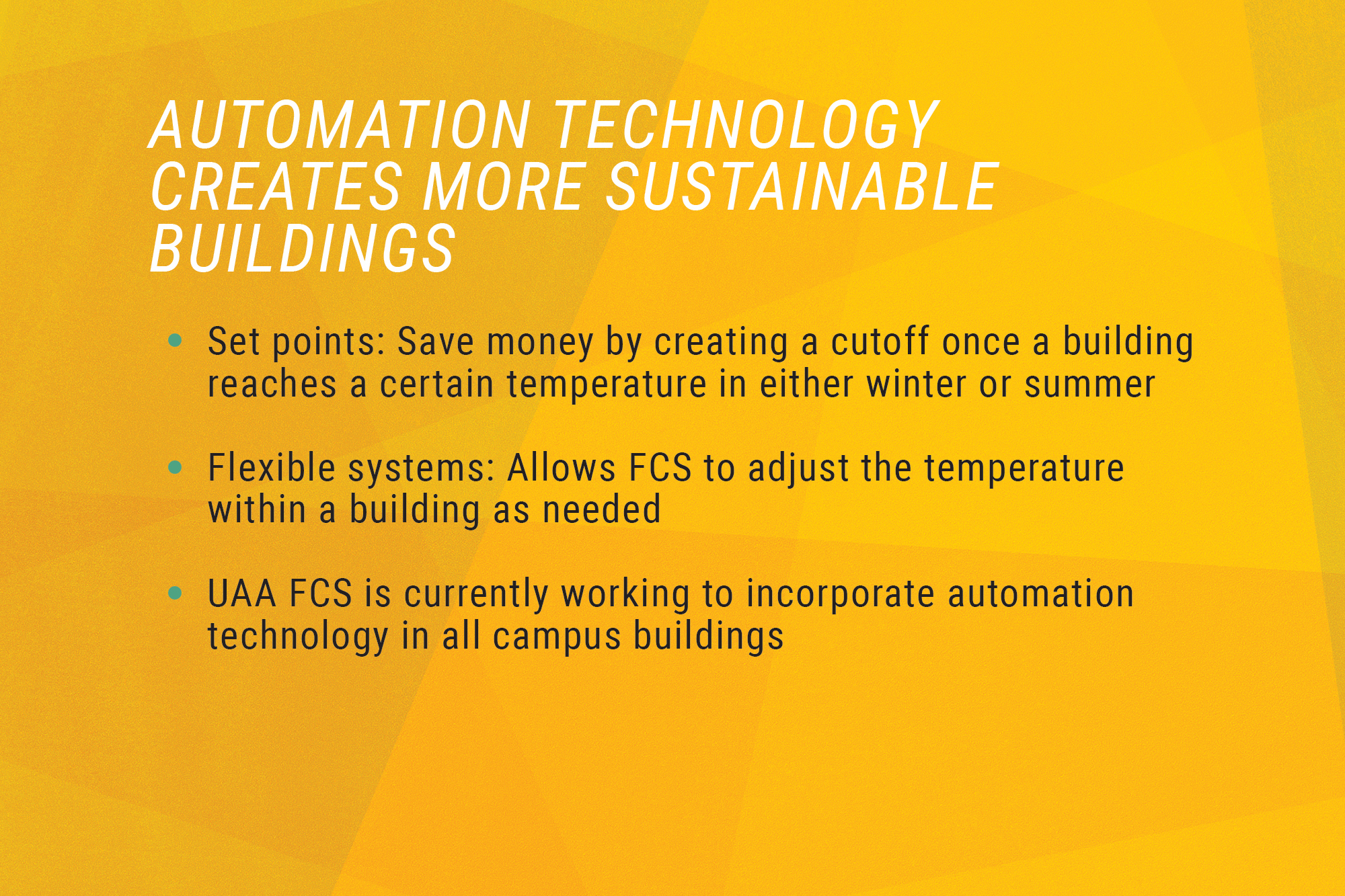 Sustainability at UAA, now and into the future | News | University of ...