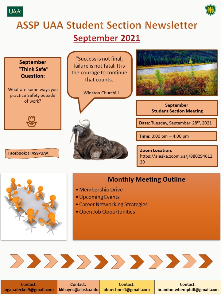 ASSP at UAA | Construction, Design & Safety Division | University of ...