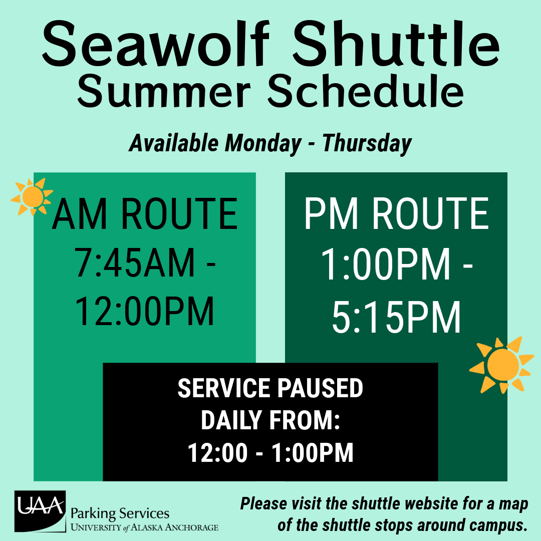Seawolf Shuttle | Parking Services | University of Alaska Anchorage